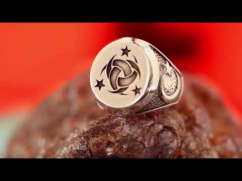 Gümüş Teşkilât-ı Mahsusa Yüzüğü (Ay Yıldız- Bozkurt)