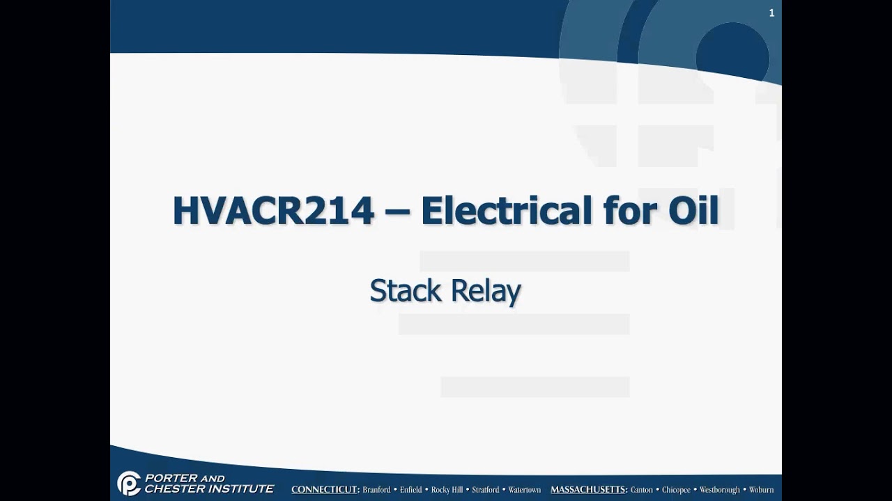 HVACR1214: Lesson for May 5, 2020 - Stack Relays and start of Fuel ...