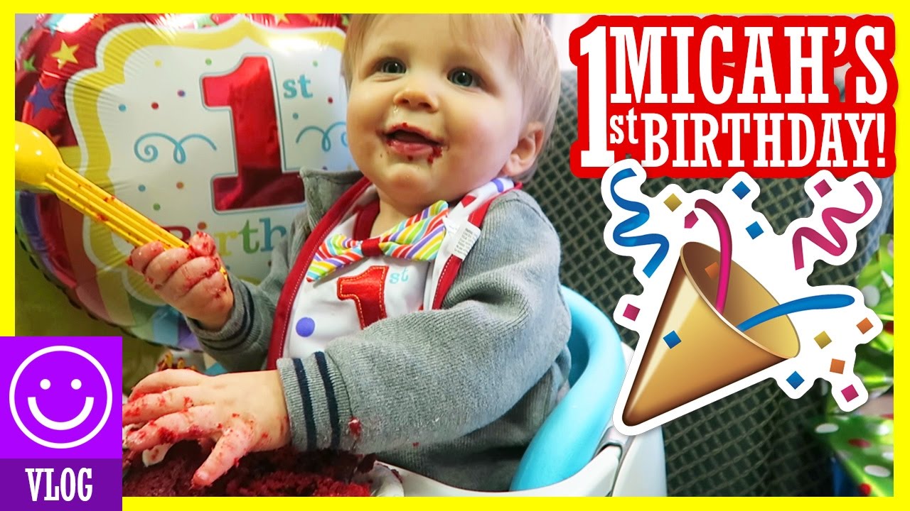 MICAH'S 1st BIRTHDAY! | KITTIESMAMA - YouTube