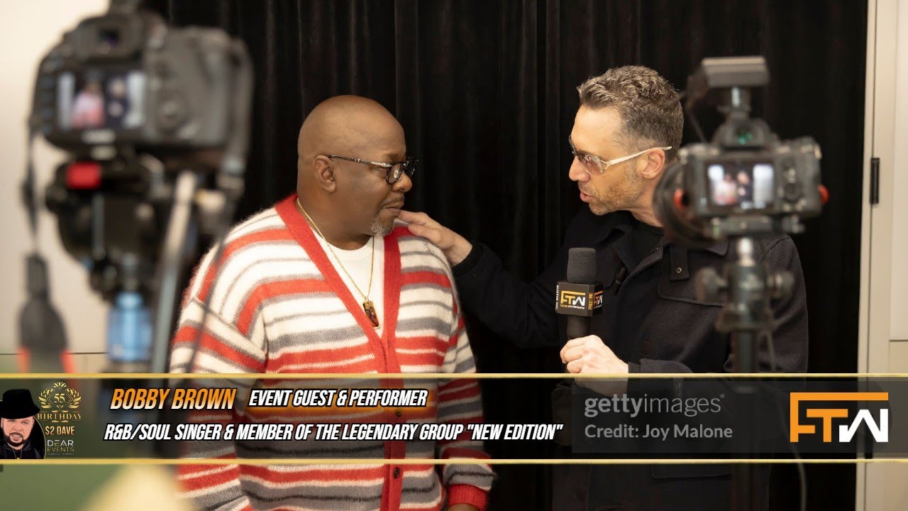 Todd interviews Bobby Brown at the 55th Bday Celebration for Dave Huie ...