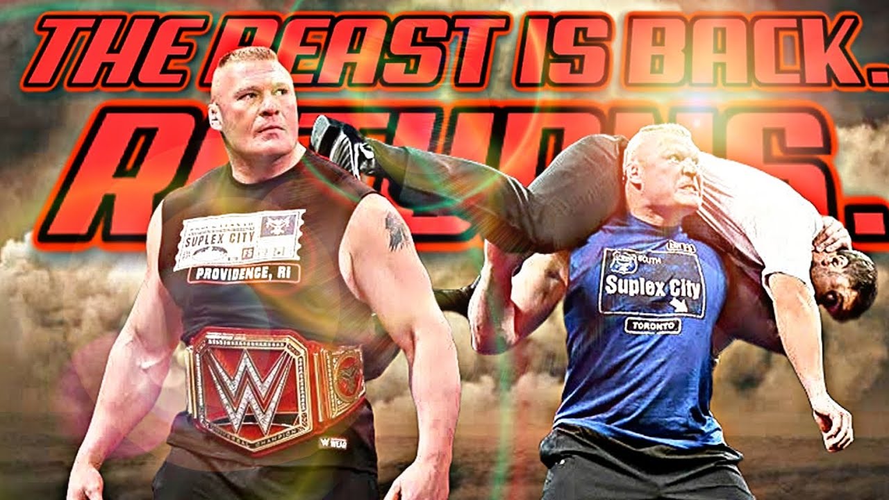 FINALLY!THE BEAST IS BACK!GOOD NEWS.#brocklesnar #wwe - YouTube