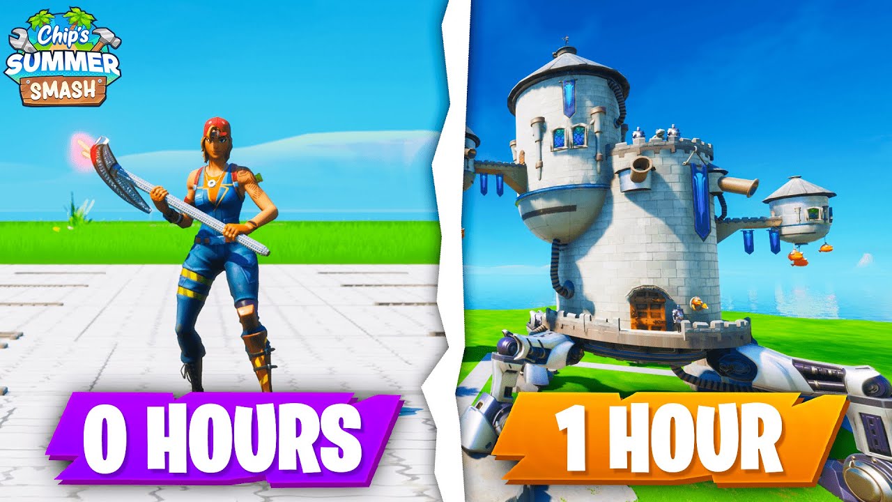 I gave 10 Fortnite players ONE HOUR to build me a CASTLE... ($2000 ...
