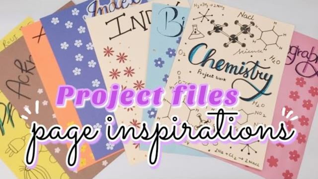 project file pages decoration ideas school easy | decoration ideas for ...