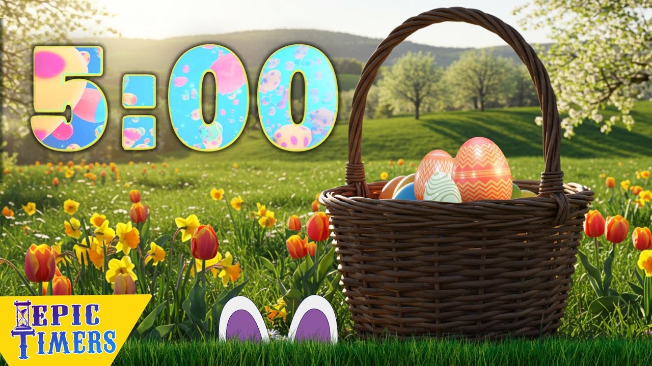 5 Minute Music Easter Egg Hunt Timer! - YouTube