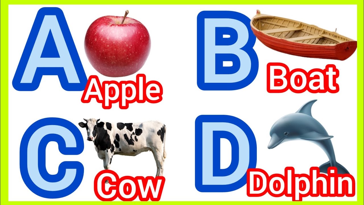 ABCDE|| Alphabets Letters Words||English Alphabets Letters ...
