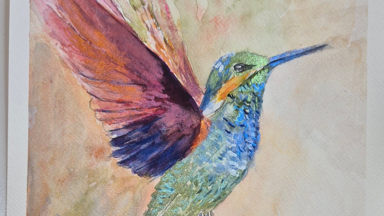 Look at the color harmony of the metallic watercolor. The vibrancy of ...