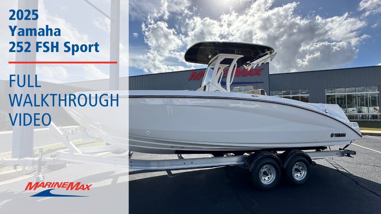 2025 Yamaha 252 FSH Sport | MarineMax Greenville - YouTube