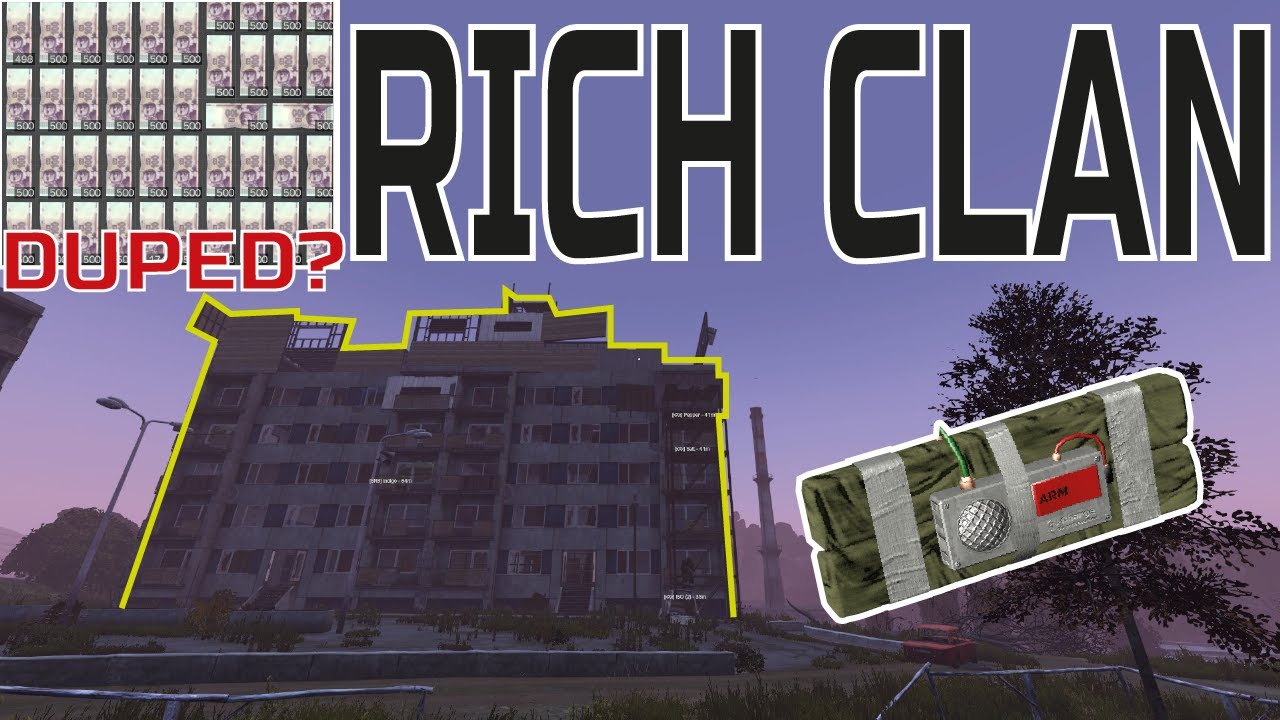 DayZ Raid | RICH Clan Base *INSANE LOOT* - YouTube