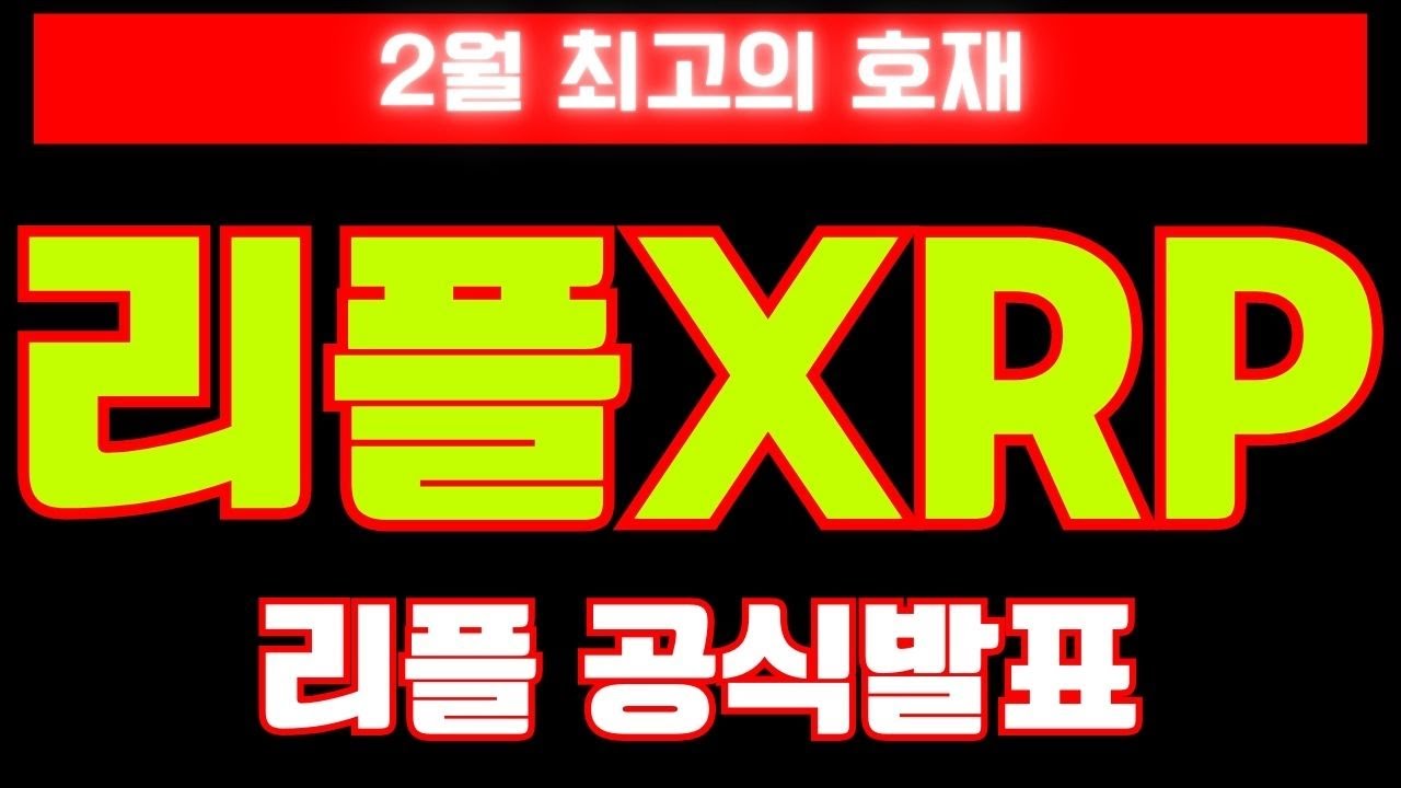 리플 2월은 리플이 지배한다리플 리플전망 리플코드제로crypto Youtube