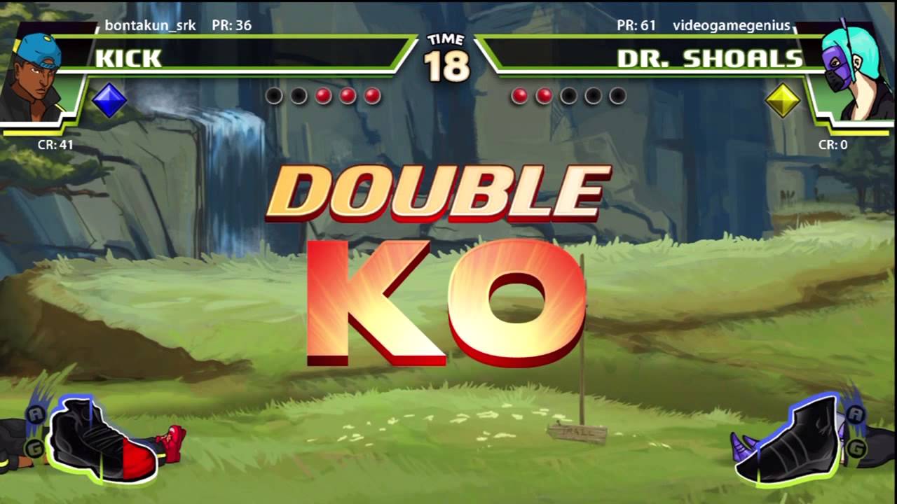Very Rare Dive Kick Game. Staged, Round 11 and Double K.O. - YouTube