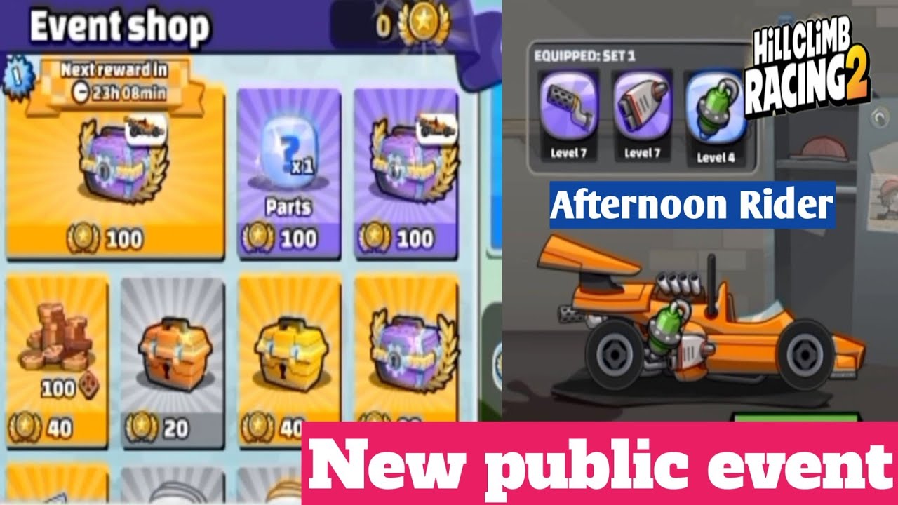 New public event Hcr2 | Afternoon Rider public event hill climb racing2 ...