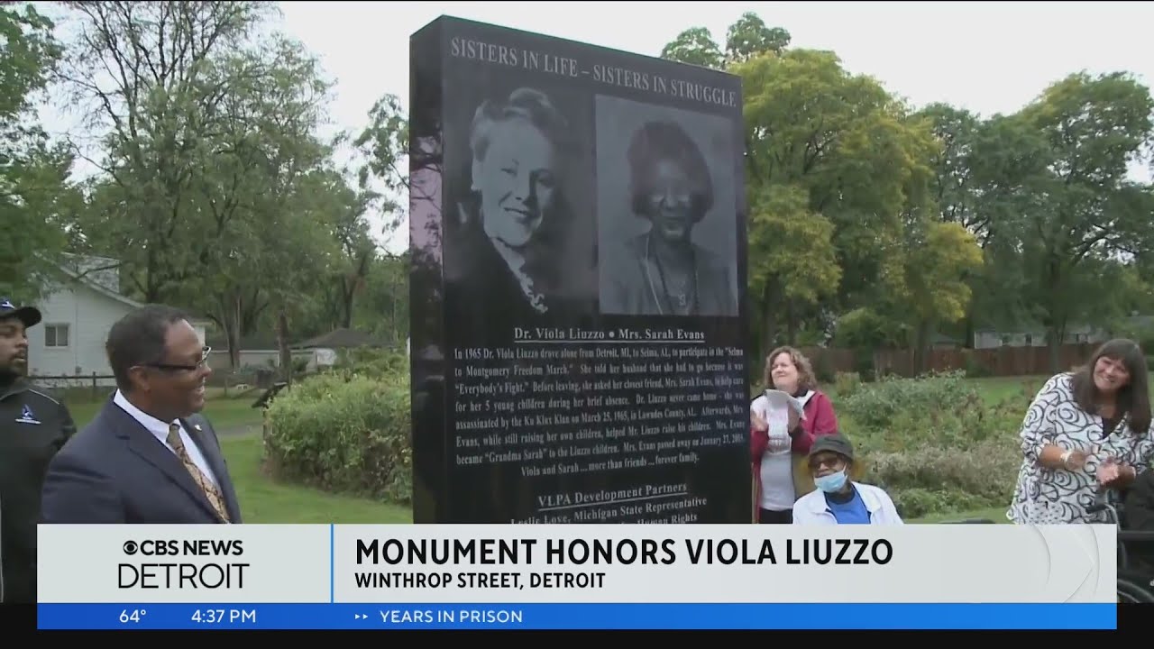 Monument honoring slain civil rights activist Viola Liuzzo and friend ...
