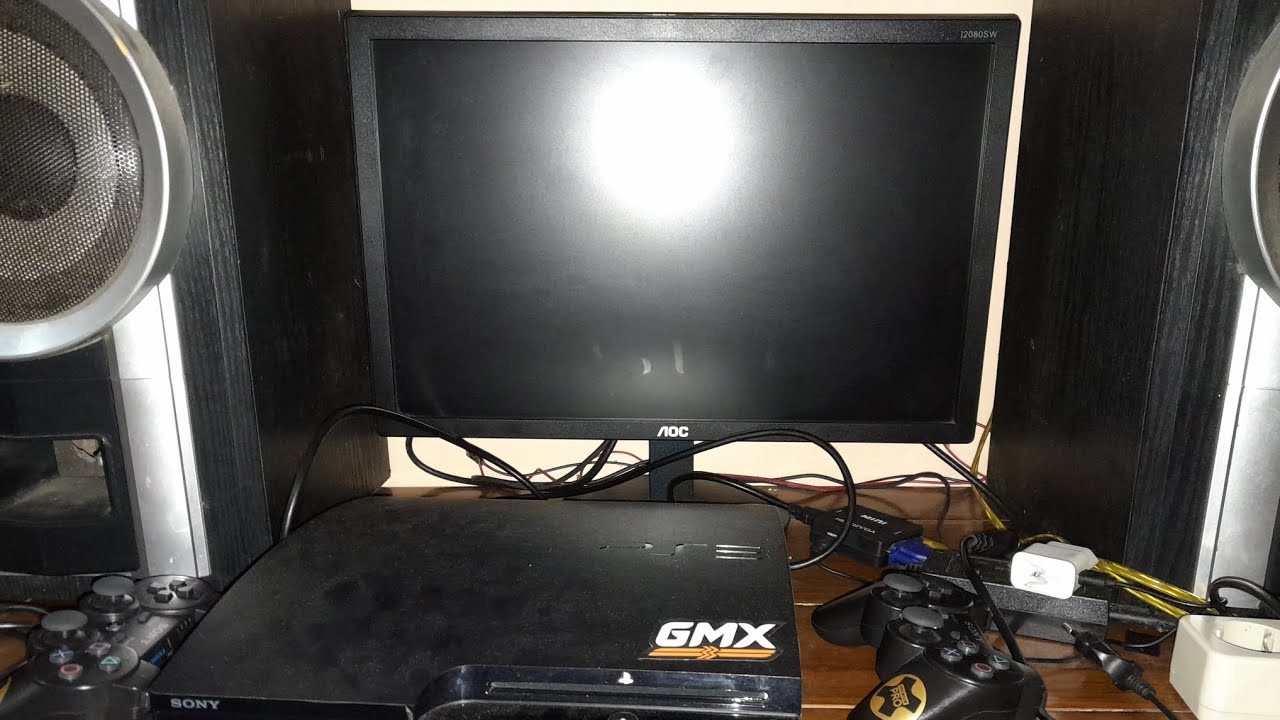 cara main ps3 di monitor pc - YouTube