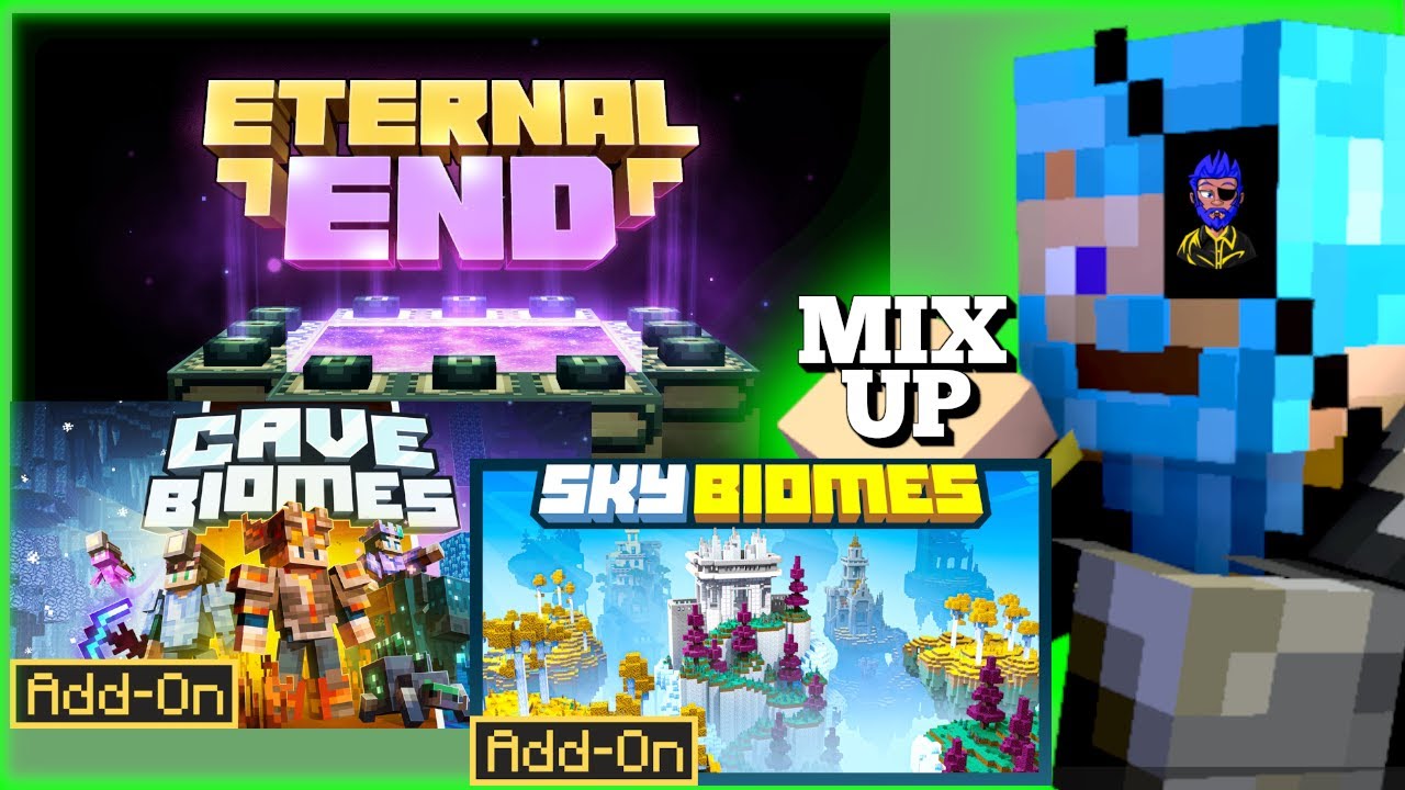 BIOME UPGRADES!? ¦ Eternal End x Cave Biomes x Sky Biomes ¦ Minecraft Mix Up ¦ Daz Man REACTS ...