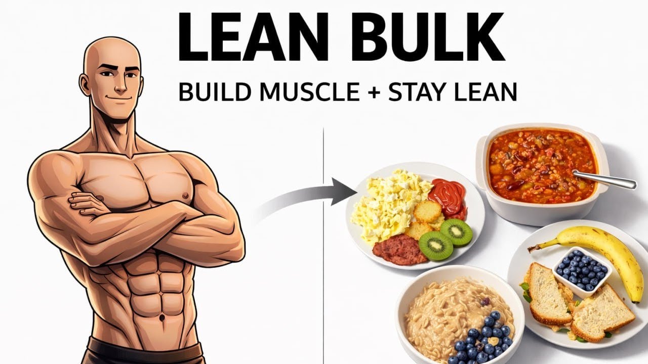 How to Eat for Muscle Gain and Fat Loss (Lean Bulking: Full Day of ...
