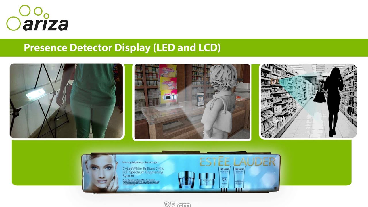 Presence Detector Display (LED and LCD) - YouTube