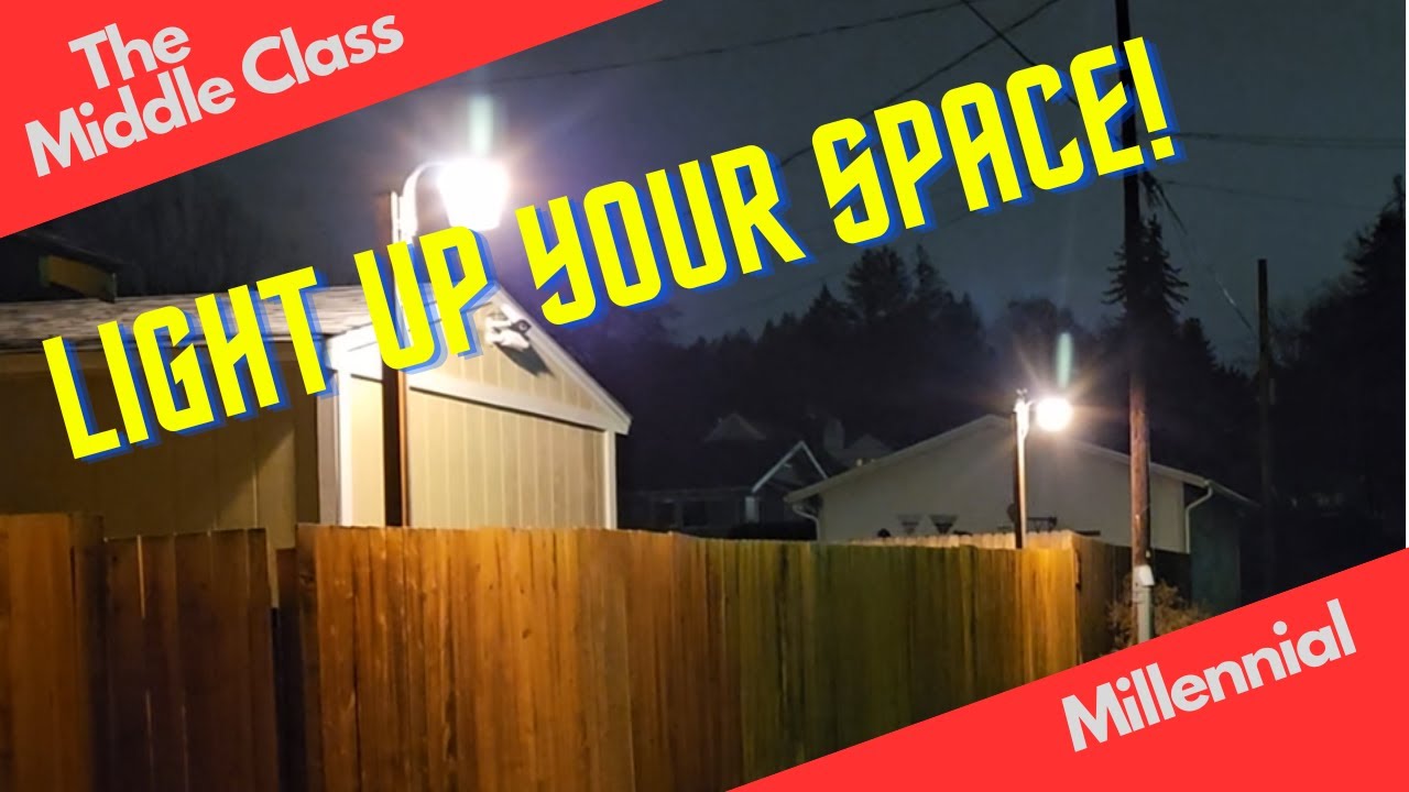 Installing DIY Street Lights/Utility Lights - YouTube