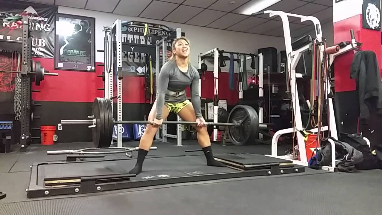 YESS TRAINING 3 Inch Barbell Block Pulls - YouTube