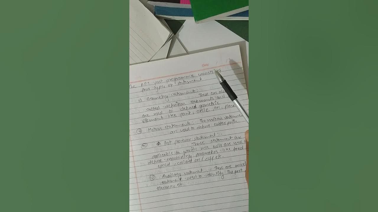 APT (automatic programmed tools). Four statement of the APT #apt LEC9 - YouTube