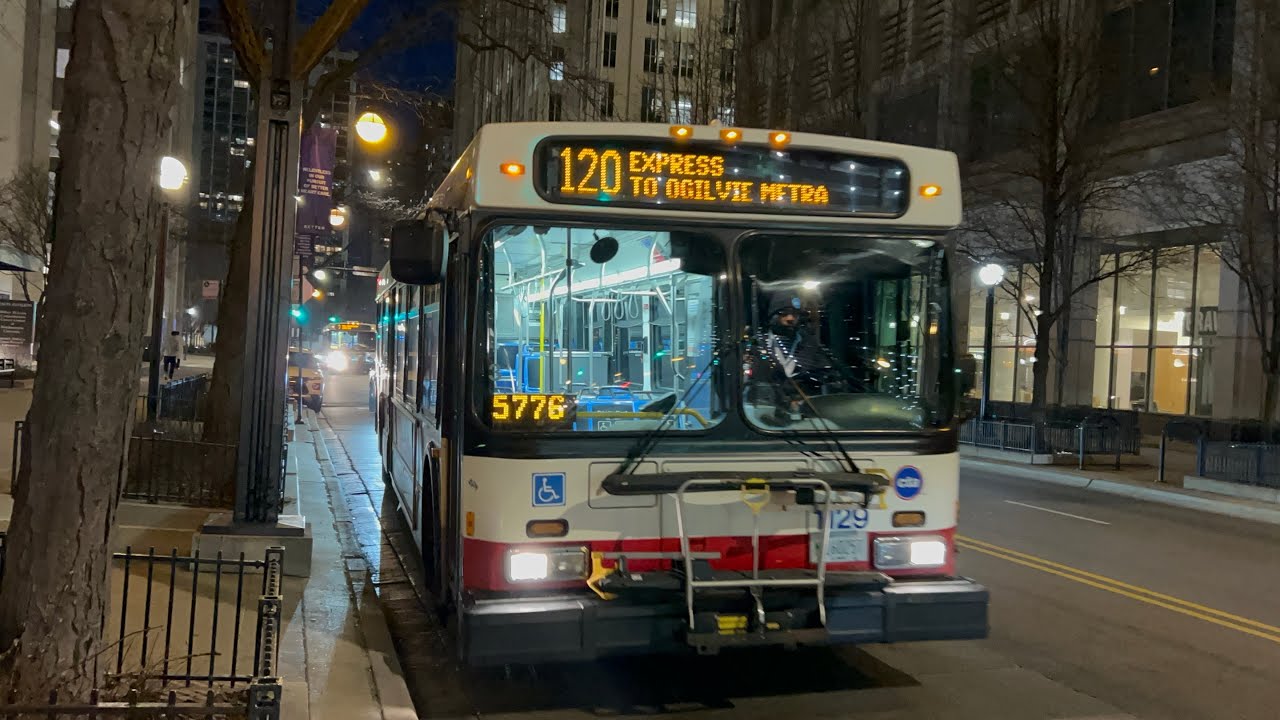 CTA Bus 120 Ogilvie/Streeterville Express From Huron To Washington CTA ...