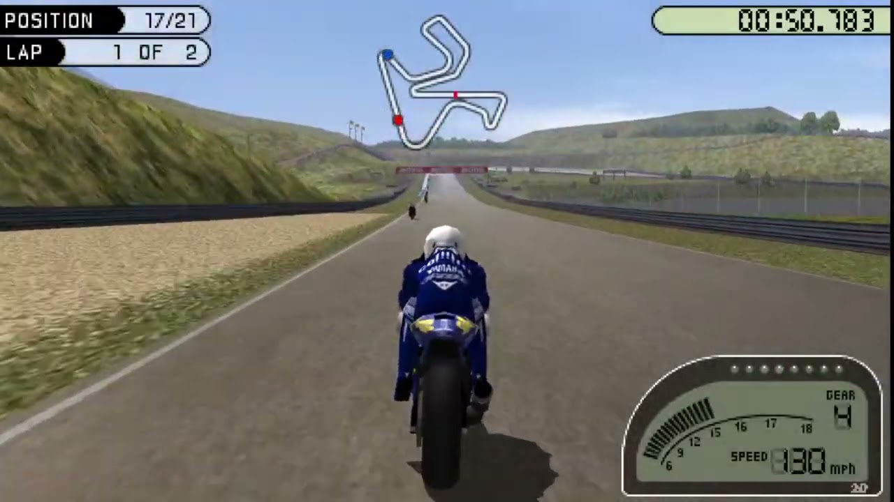 MOTO GP PSP GAME PLAY RIDER OLENG - YouTube