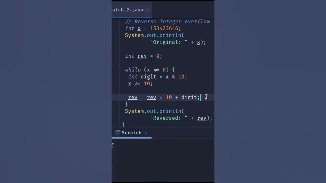 Reverse Integer Oveflow in Java - YouTube