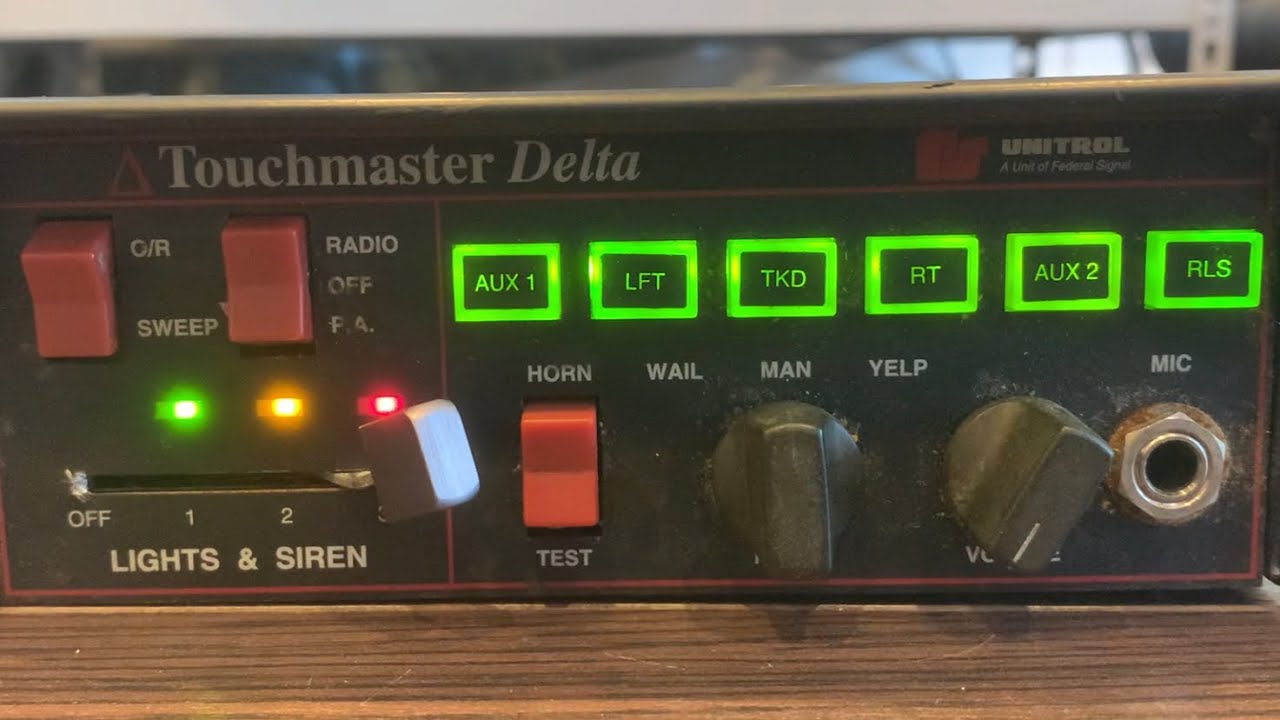 Federal Signal Unitrol Touchmaster Delta Siren - Full Tone Demo - YouTube