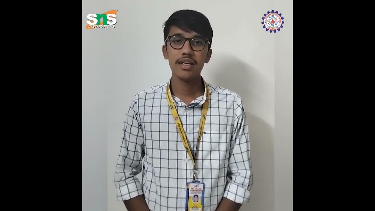 ABISHEK S |VIDEO RESUME|SNS INSTITUTION - YouTube