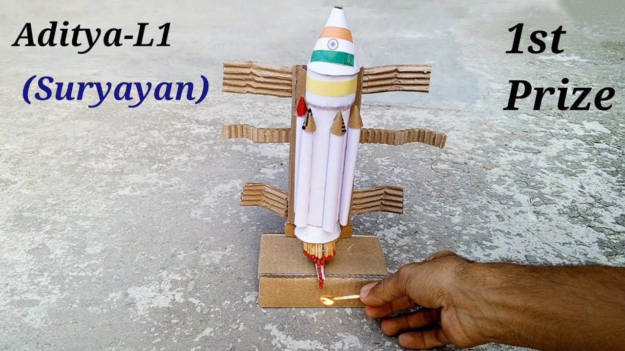 Aditya L1 (Suryayan) working model- Chandrayaan project for school ...