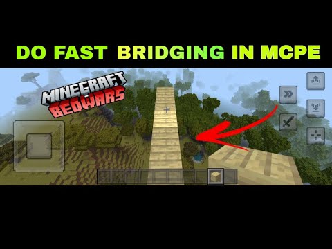 Fast Bridging in Minecraft pocket edition || Fast Bridging in Minecraft ...