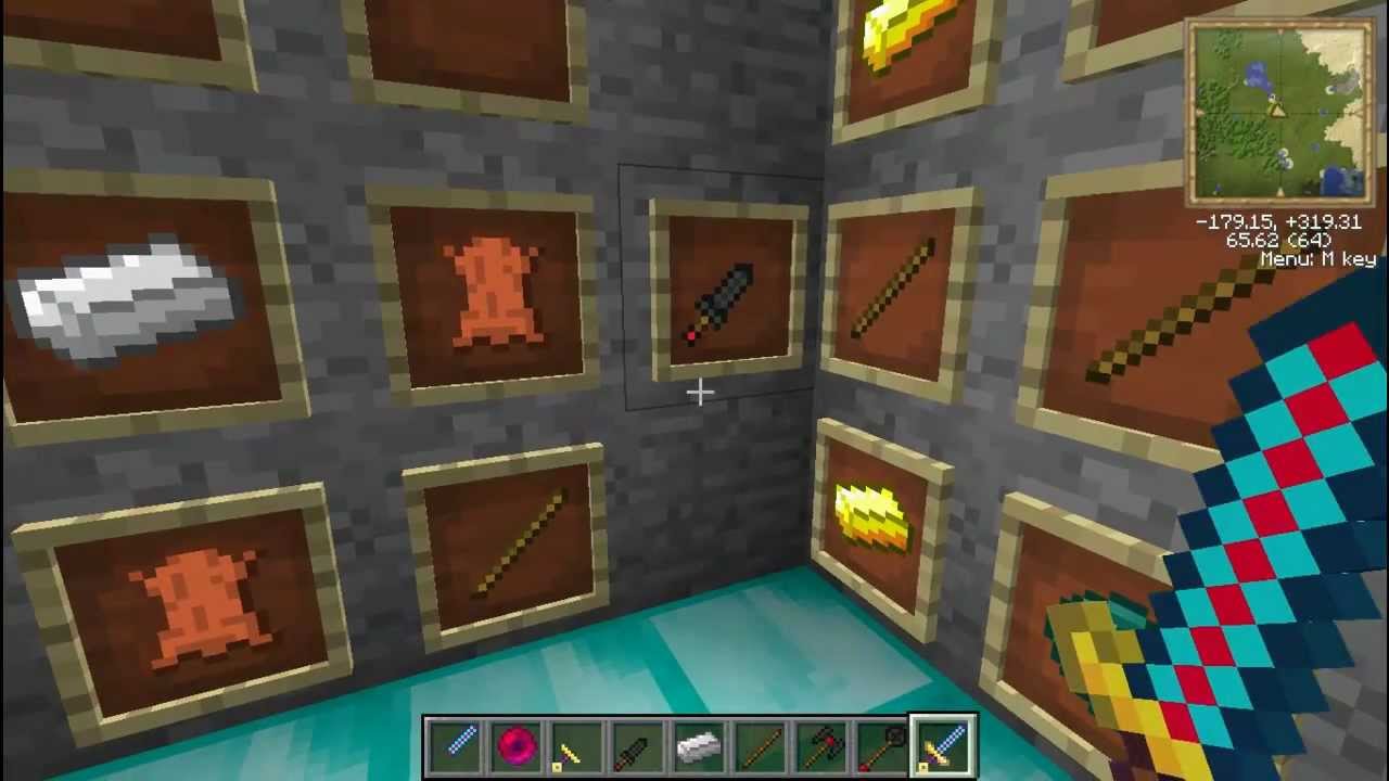 Minecraft Mod Showcase Excalibur Mod 1.4.7 - YouTube