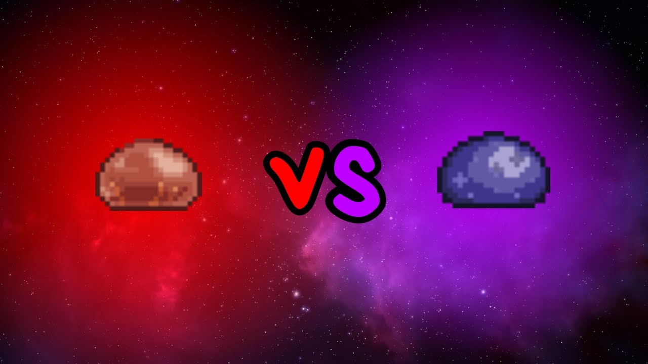 Crimslime vs Corrupt Slime - Master Mode - YouTube