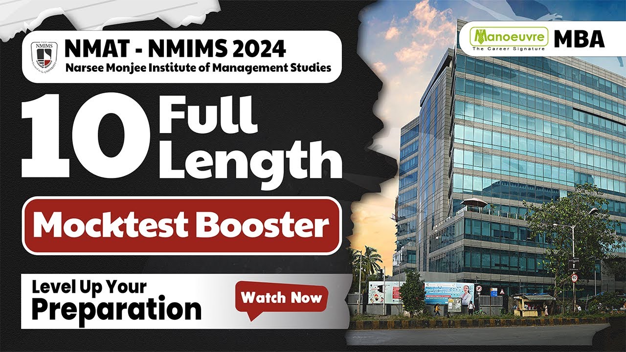 NMAT (NMIMS) 2024 - 10 Full Length Mock-Test Booster | Level Up Your ...