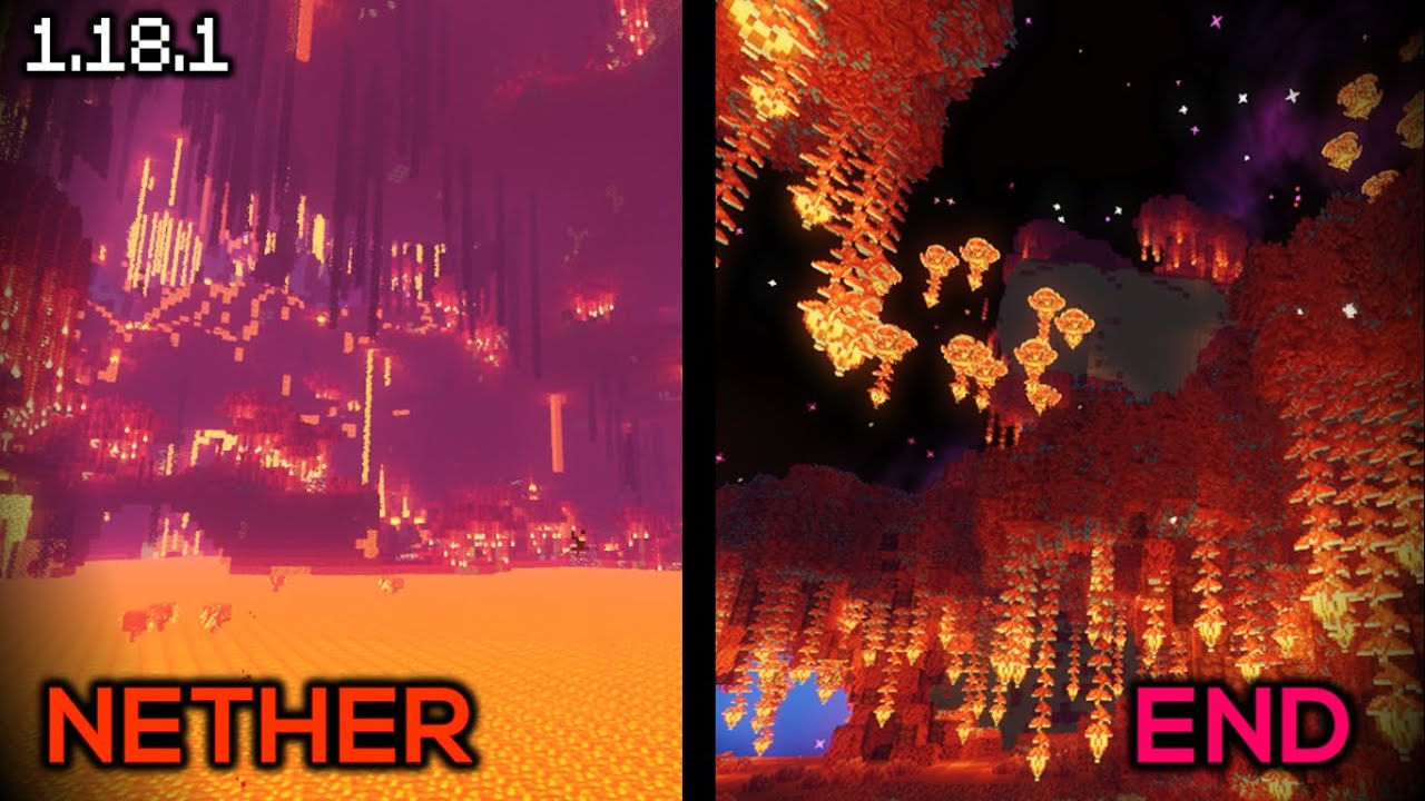 Minecraft Better Nether & Better End Mod (1.18.1) - YouTube
