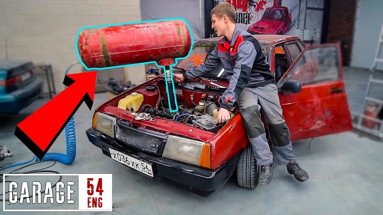 Steam engine conversion, part one: startup on compressed air - YouTube