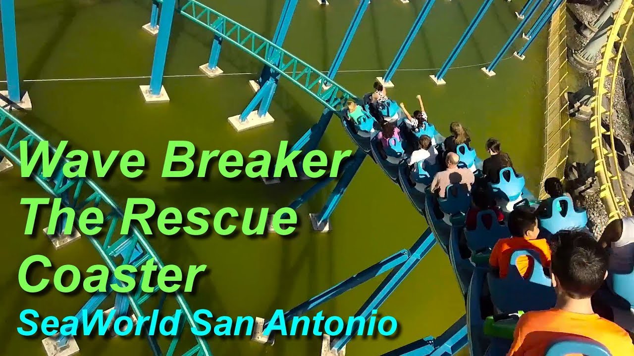 2018 SeaWorld San Antonio Wave Breaker The Rescue Coaster Back Seat On ...