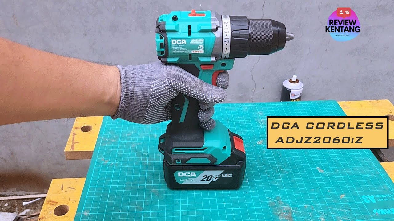 DCA CORDLESS BRUSHLESS DRIVER IMPACT DRILL ADJZ2060iZ - YouTube