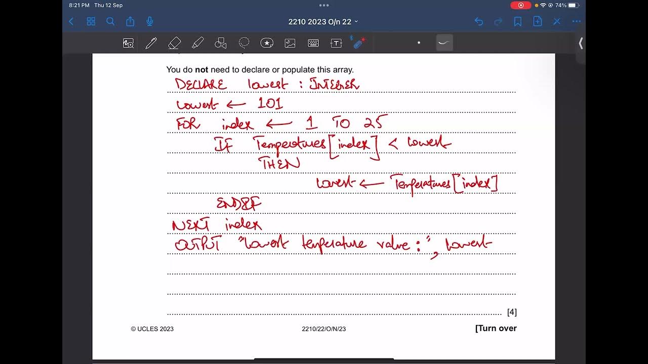 Past Paper Solving | 2023 ON 22 | Long Question Solving | Programming ...
