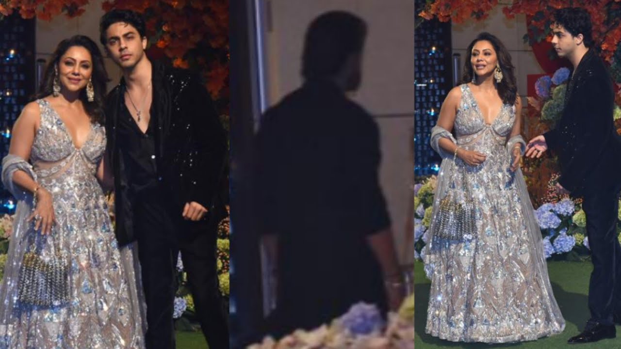 Shahrukh Khan, Gauri Khan & Aaryan Khan Arrived at Anant Ambani ...