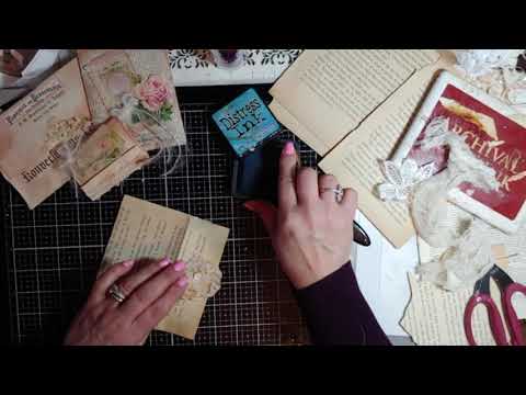 Ephemera storage/ Making book page sets - YouTube