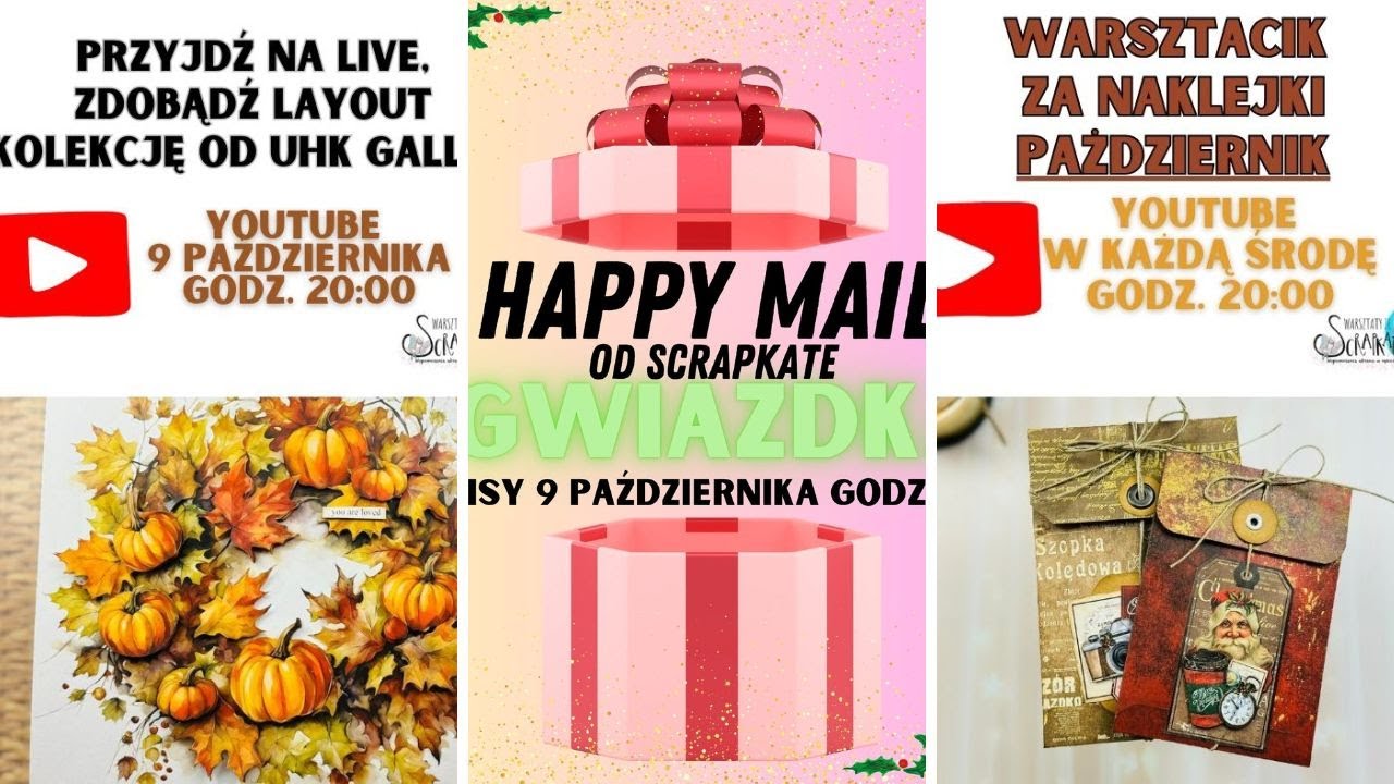Happy Mail Halloween i Gwiazdka - zapisy, Kończymy Album dla Ani - YouTube
