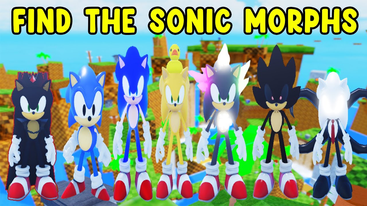 How To Find SONIC MORPHS BADGES in Find the Sonic Morphs - SMALL UPDATE ...