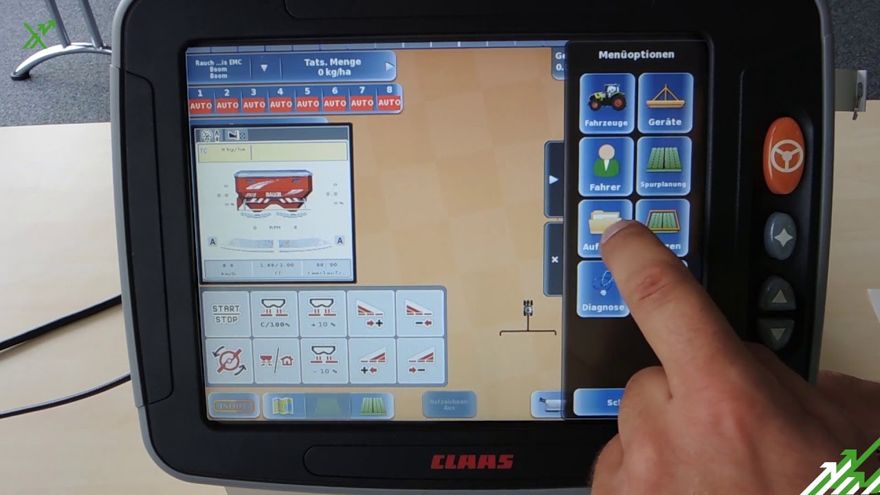 NEXT Farming: Leitspuren in ISOXML auf Claas S10 Terminal einspielen ...