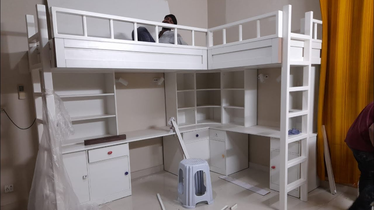 Luxury Bunker bad For Kinds Made By Wood - YouTube