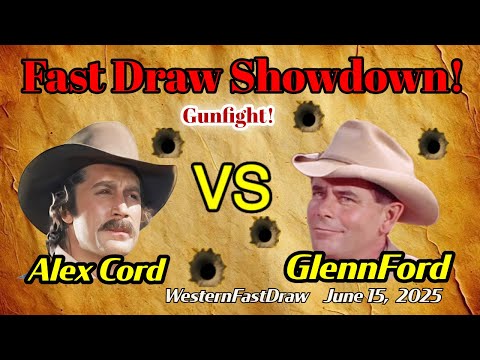 Alex Cord vs Glenn Ford | Who Had the Fastest Draw in Hollywood? | Western Fast Draw Showdown