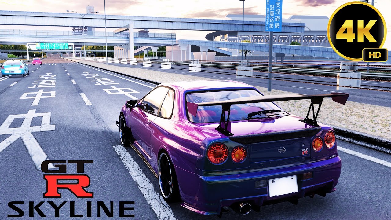 1175Hp Nissan GTR R34 | Shutoko 252Km/h | Assetto Corsa - 4K - YouTube