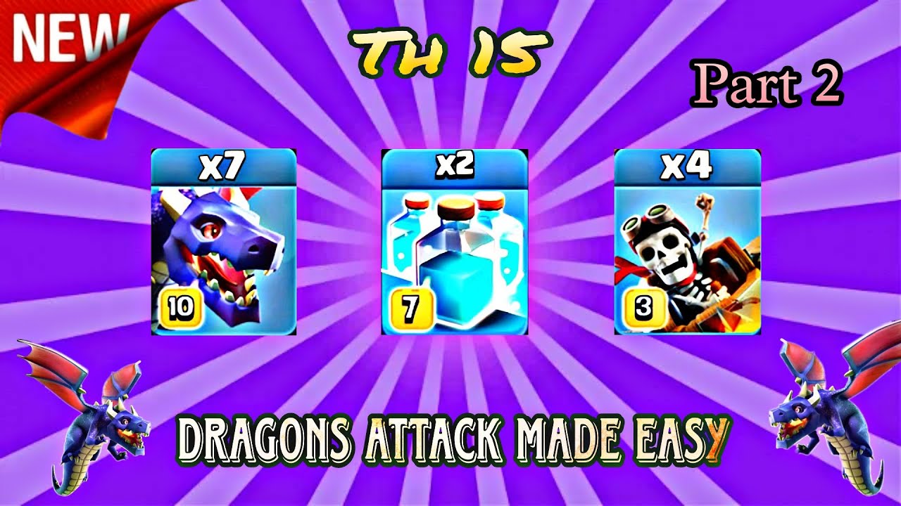 Th 15 Dragons attack Part 2 | Invisible super archers attacks | War attacks. - YouTube