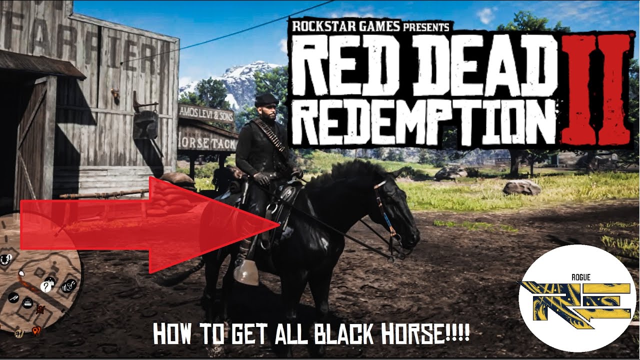 Red Dead Redemption 2 How to get the rare ALL BLACK HORSE!!!(*FREE ...