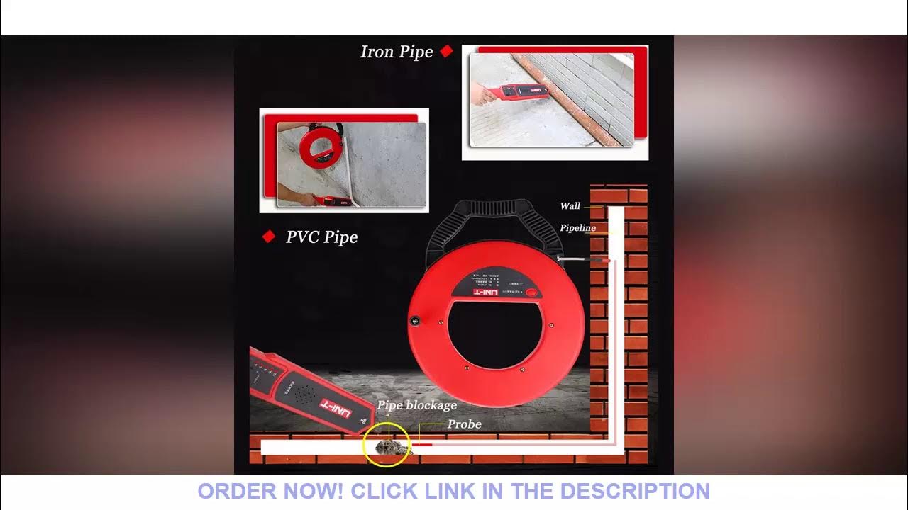 ☘️ UNI-T Wall Iron Pipe Blockage Detector UT661A UT661B Diagnostic-Tool ...