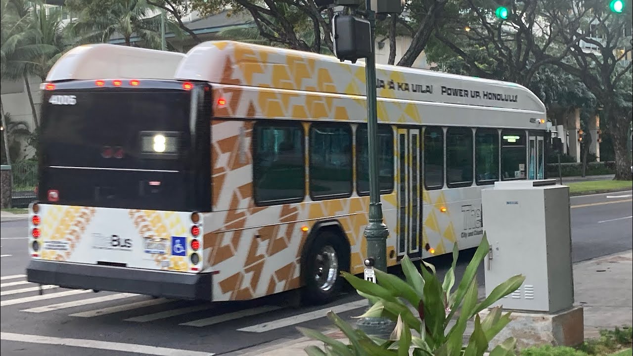 Honolulu TheBus Route 8 Ala Moana Center- Makiki, Bus 4006 (Waikiki ...
